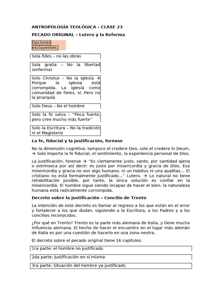 Clase 23 | PDF | Justificación (teología) | Gracia divina