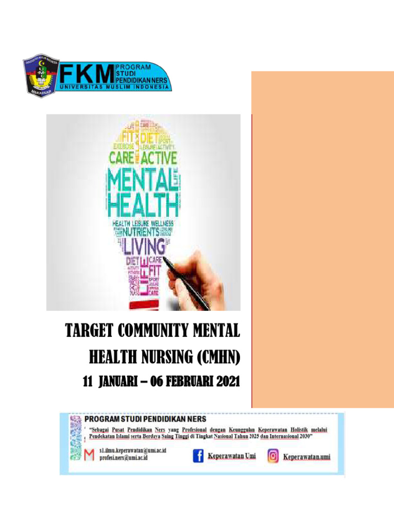 Panduan CMHN Keperawatan Jiwa NERS X 2021 4 Pekan | PDF
