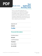UWC Scholarship Application 2025-2027 | PDF