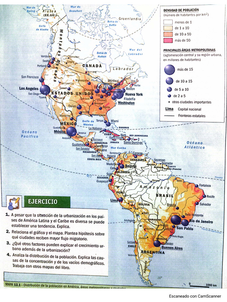 Mapa Demografico de America | PDF
