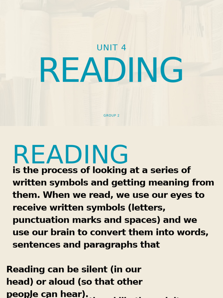 Unit 4 Reading Group 2 | PDF | Speed Reading | Linguistics