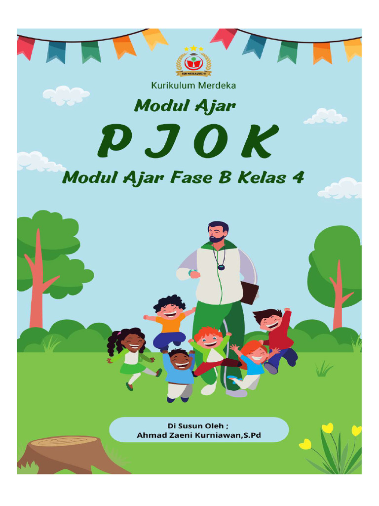 Modul Ajar Pjok Fix Sd Fase b Kelas Iv_akhir Pkg Zaeni 2024 _ Upload_compressed (1) | PDF