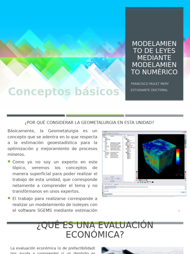 Modelamiento de Leyes Mediante Modelamiento Numérico | PDF | Diferencia | Análisis estadístico