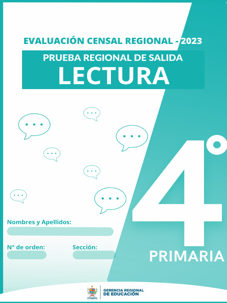 Prueba de Salida de Primaria - Lectura - Ok | PDF