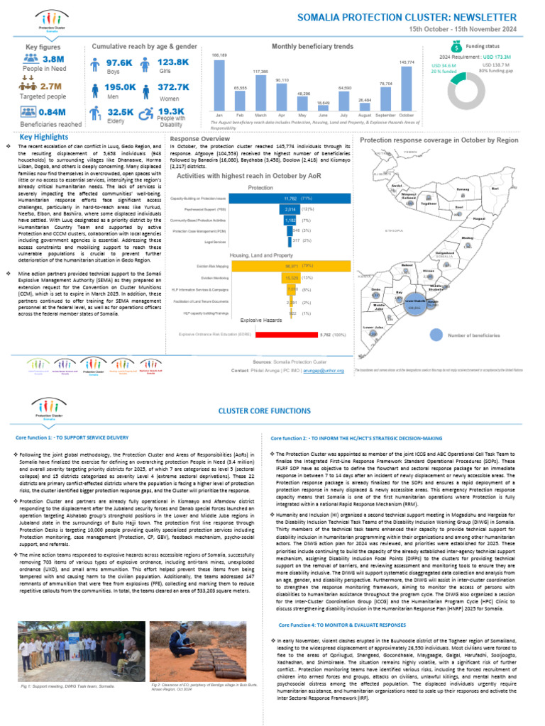 National Protection Cluster November Newsletter | PDF