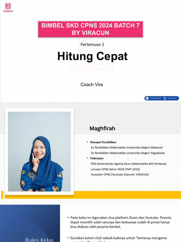 PPT Hitung Cepat - SKD Batch 7 (Coretan) | PDF