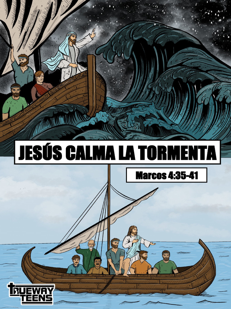 Jesús Calma la Tormenta para Niños | PDF | Jesús | Evangelio de Marcos