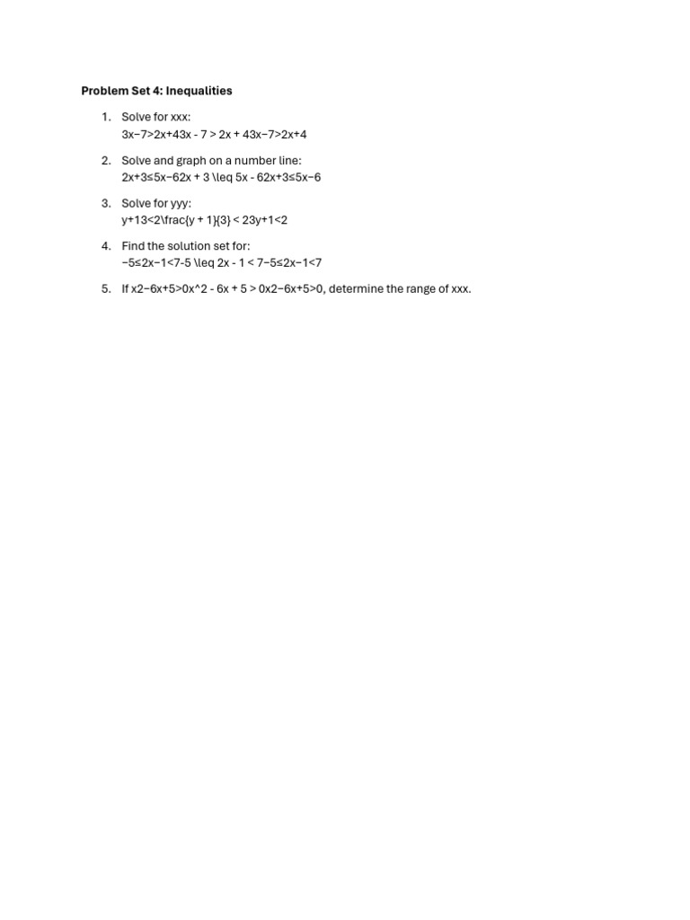 Problem Set 4 | PDF