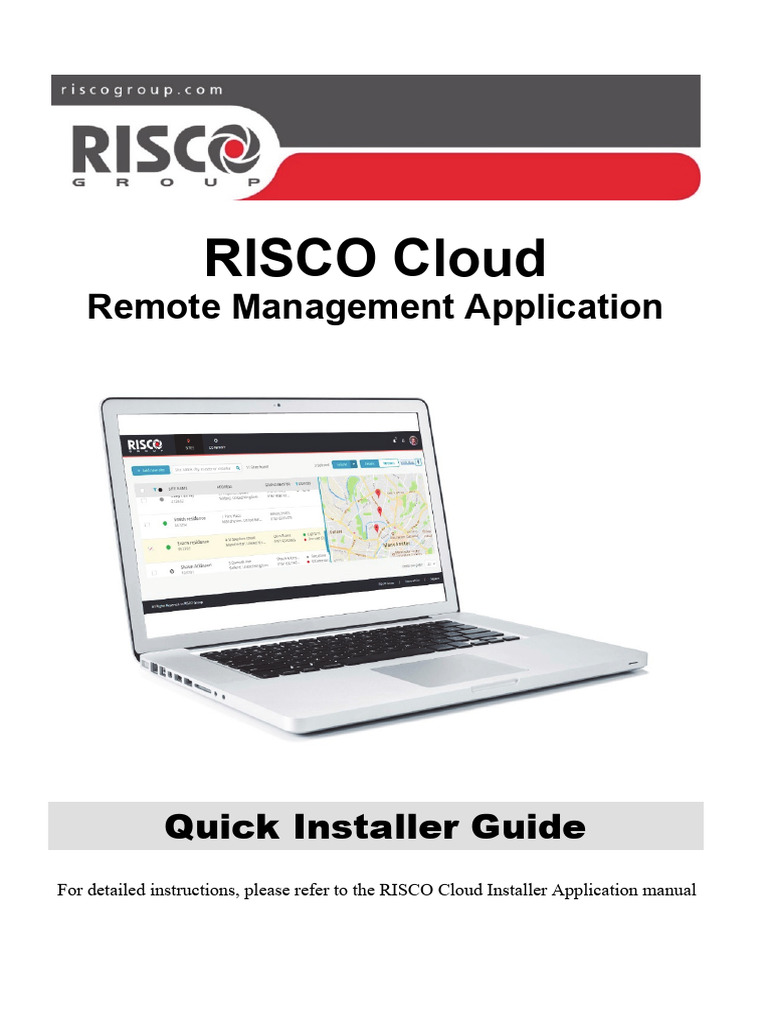 5IN2806 B RISCO Cloud Installer Quick Guide EN PDF | PDF | Cloud Computing | Smartphone