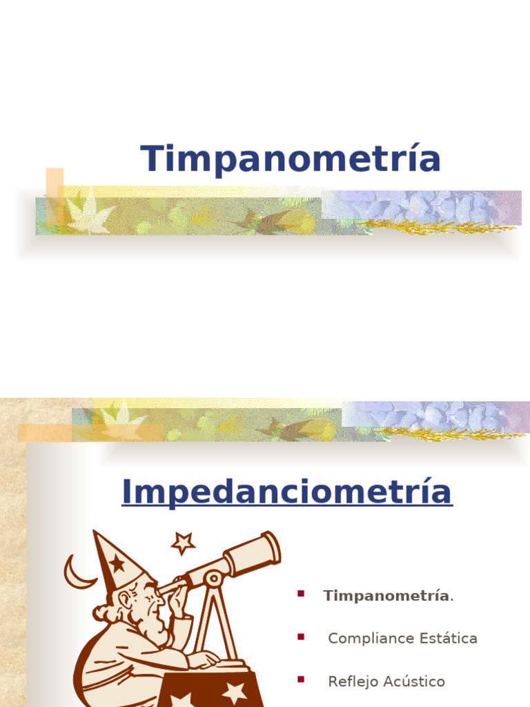 Audiología II - Timpanometría | PDF | Oído | Neurología