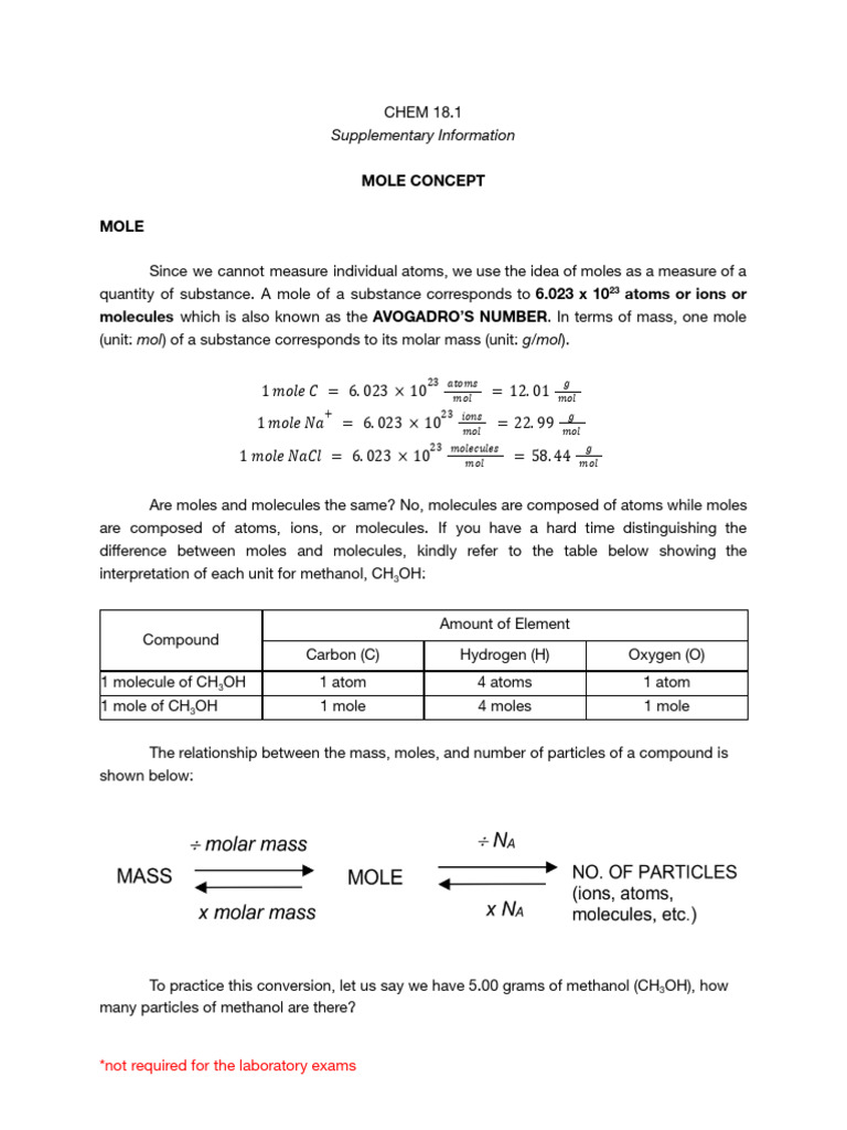 Mole Concept, Expressions of Concentrations, and Colligative Properties ...