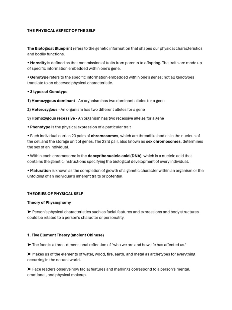 UTS-MIDTERMS-CHAPTER-2-THE-PHYSICAL-ASPECT-OF-THE-SELF | PDF | Genotype ...