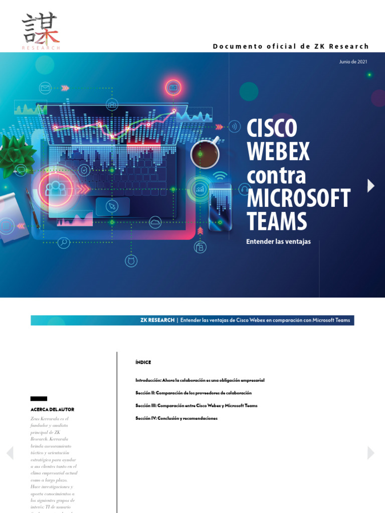 ZK Research Webex Vs Microsoft Teams cm-2366 | PDF | Microsoft ...