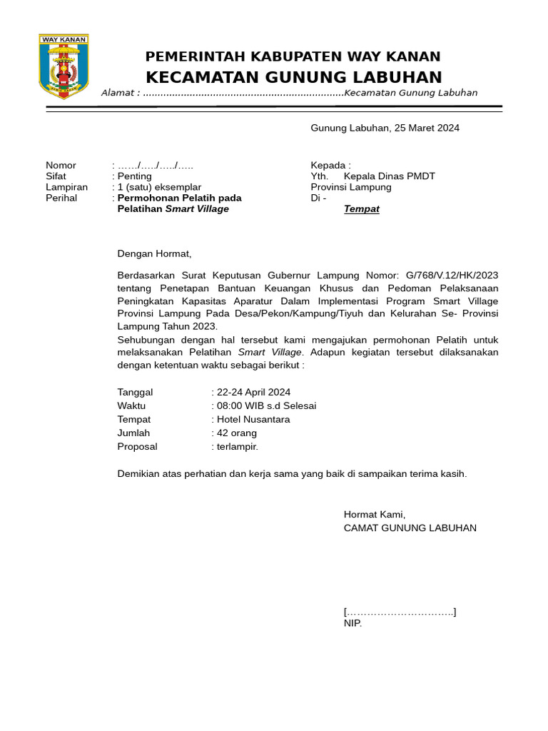 Gunung Labuhan - Proposal | PDF