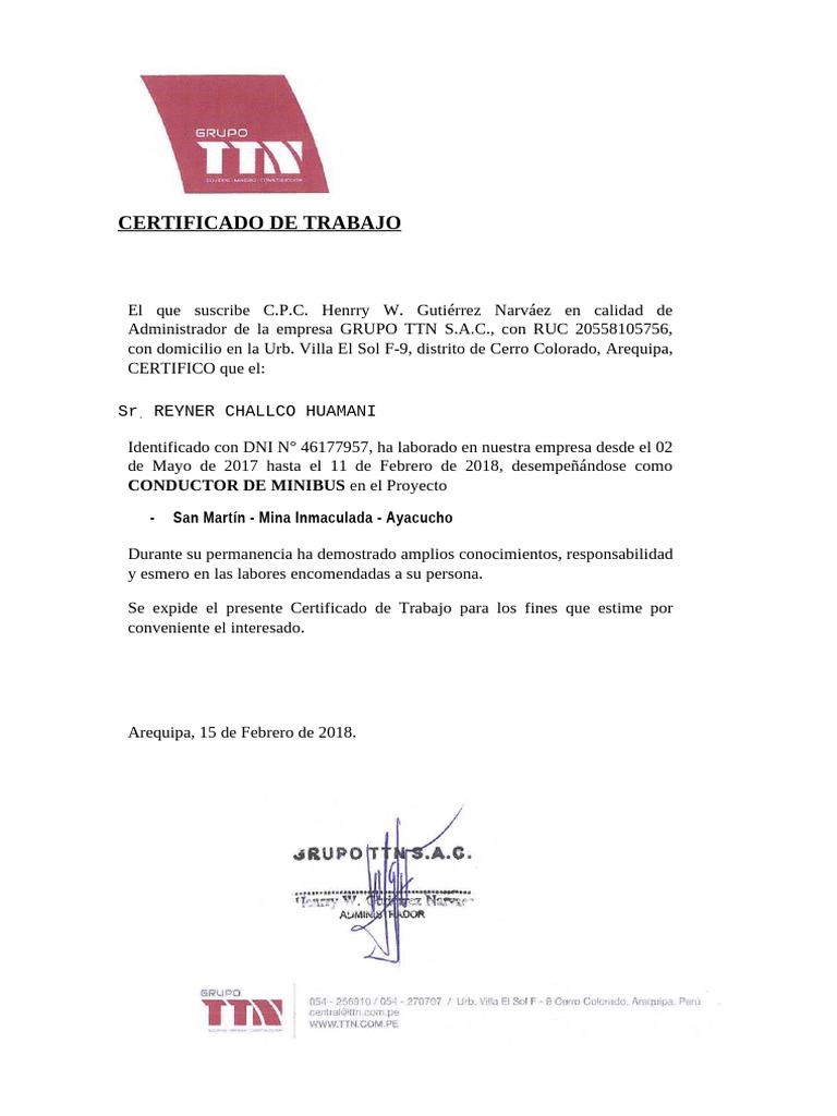 GRUPO TTN | PDF