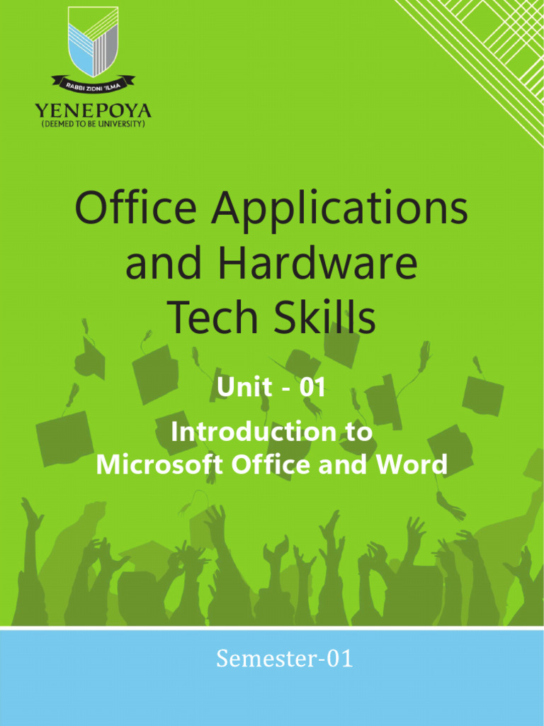 Unit 1 Introduction To Microsoft Office and Word | PDF | Microsoft ...