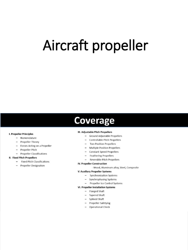 Aircraft Propeller | PDF