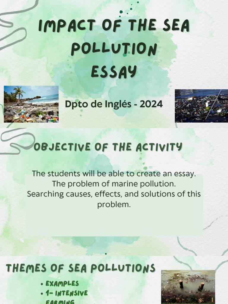 Impact of sea pollution. | PDF