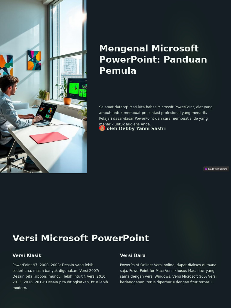 Mengenal Microsoft PowerPoint Panduan Pemula | PDF