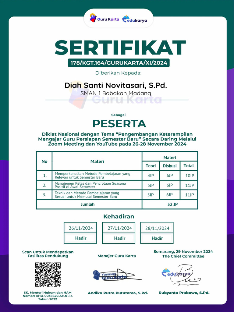 Diah Santi Novitasari, S.Pd. 2 | PDF Diah Santi Novitasari, S.Pd. 2 | PDF