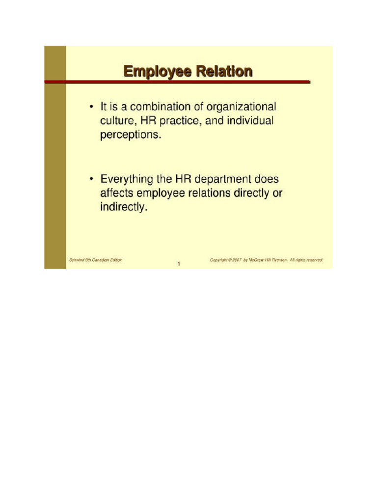 employee relation | PDF