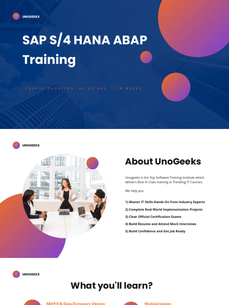 8.SAP-ABAP-HANA-Certification-Training-Course-Details | PDF | Computing | Computer Engineering