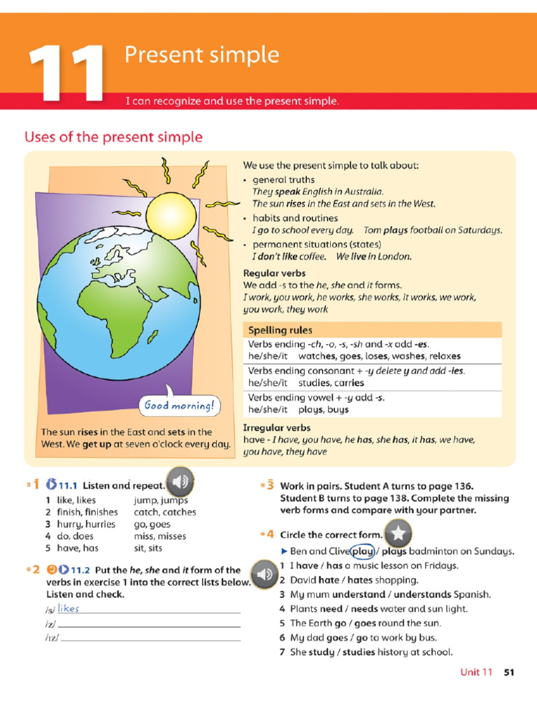 present simple (3) | PDF | Linguistics | Languages