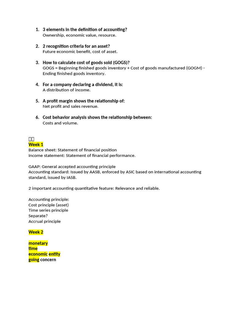 Accounting Test 2 | PDF