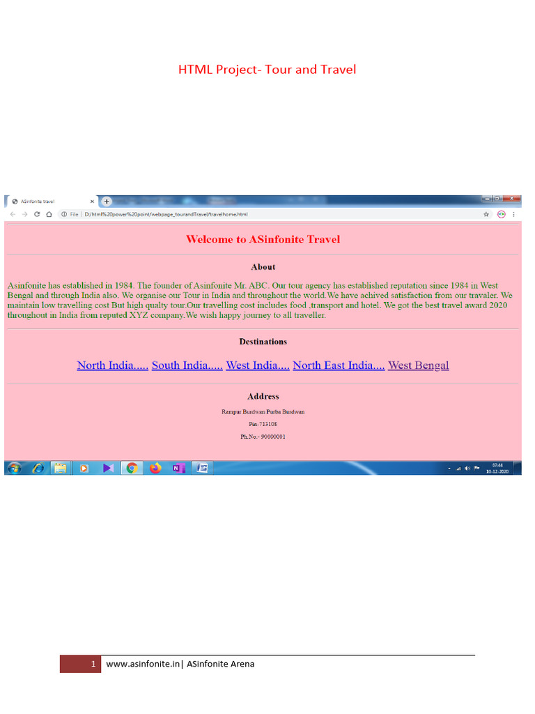 COMA project Tour | PDF