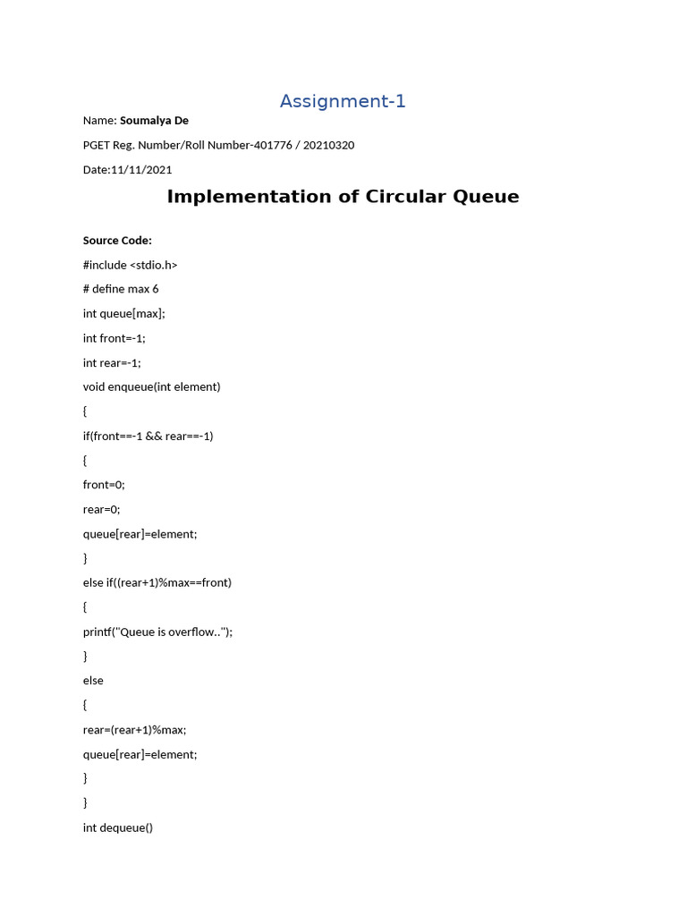 Assignment1 ADS | PDF