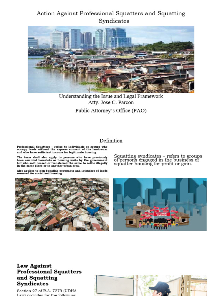 8. PAO | PDF | Squatting | Legal Aid