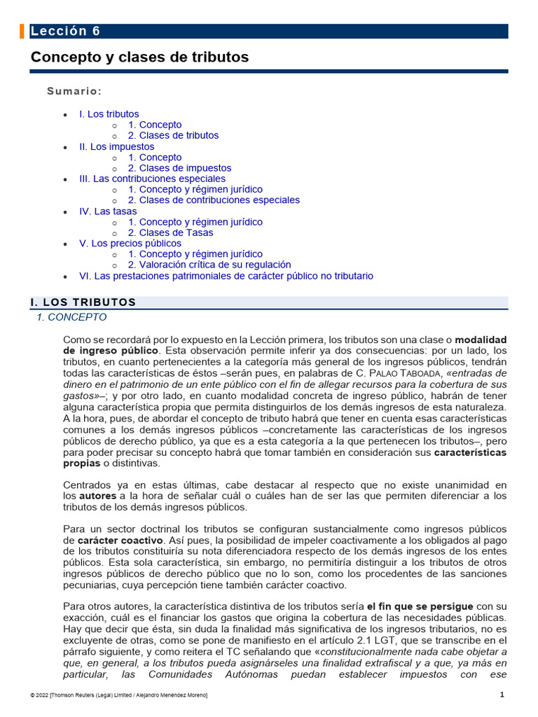 6 Concepto y Clases de Tributos | PDF | Impuestos | Pagos
