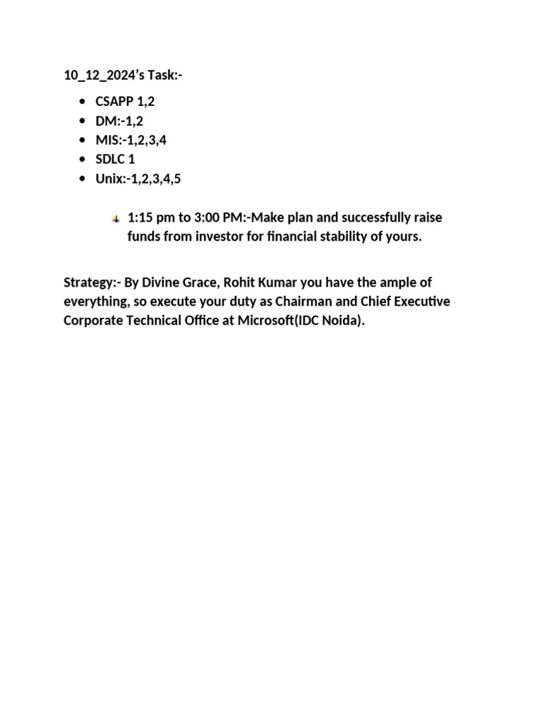 Taks For 10 - 12 - 2024 | PDF