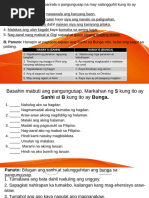 Sanhi at Bunga Worksheet | PDF