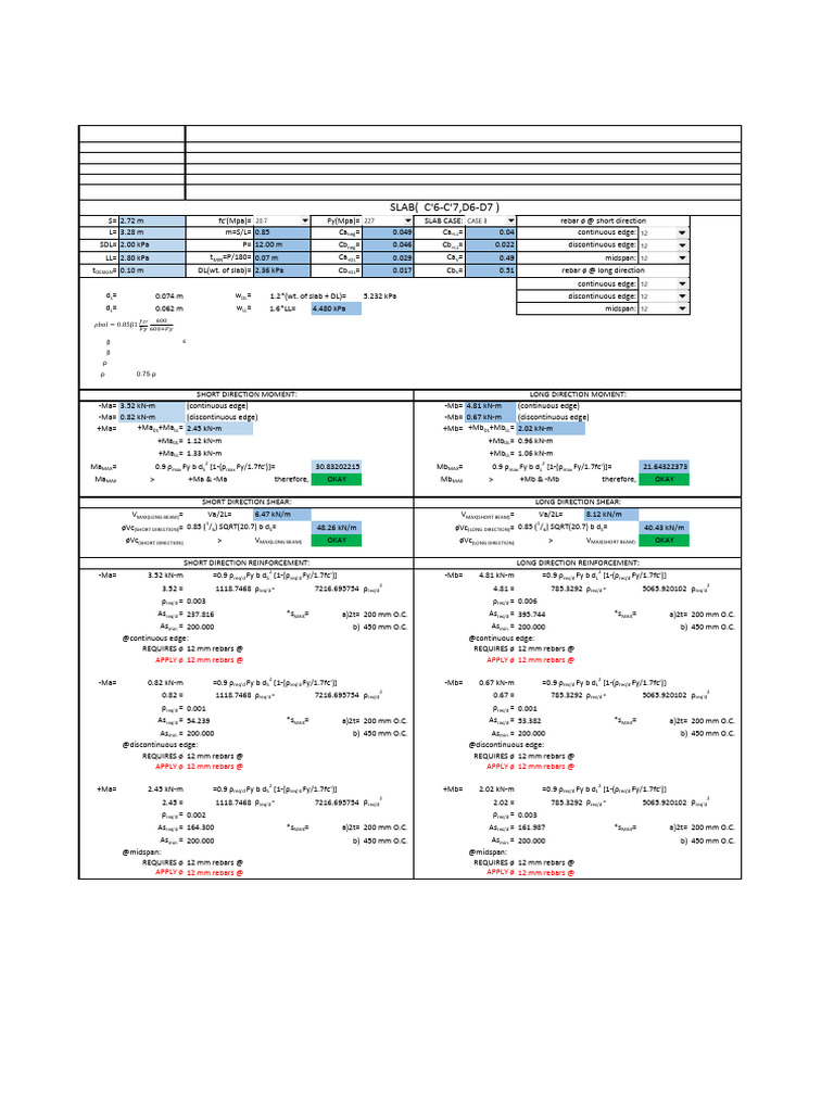 2F-SLAB-C6-C7D6-D7 | PDF | Pascal (Unit) | Reinforced Concrete