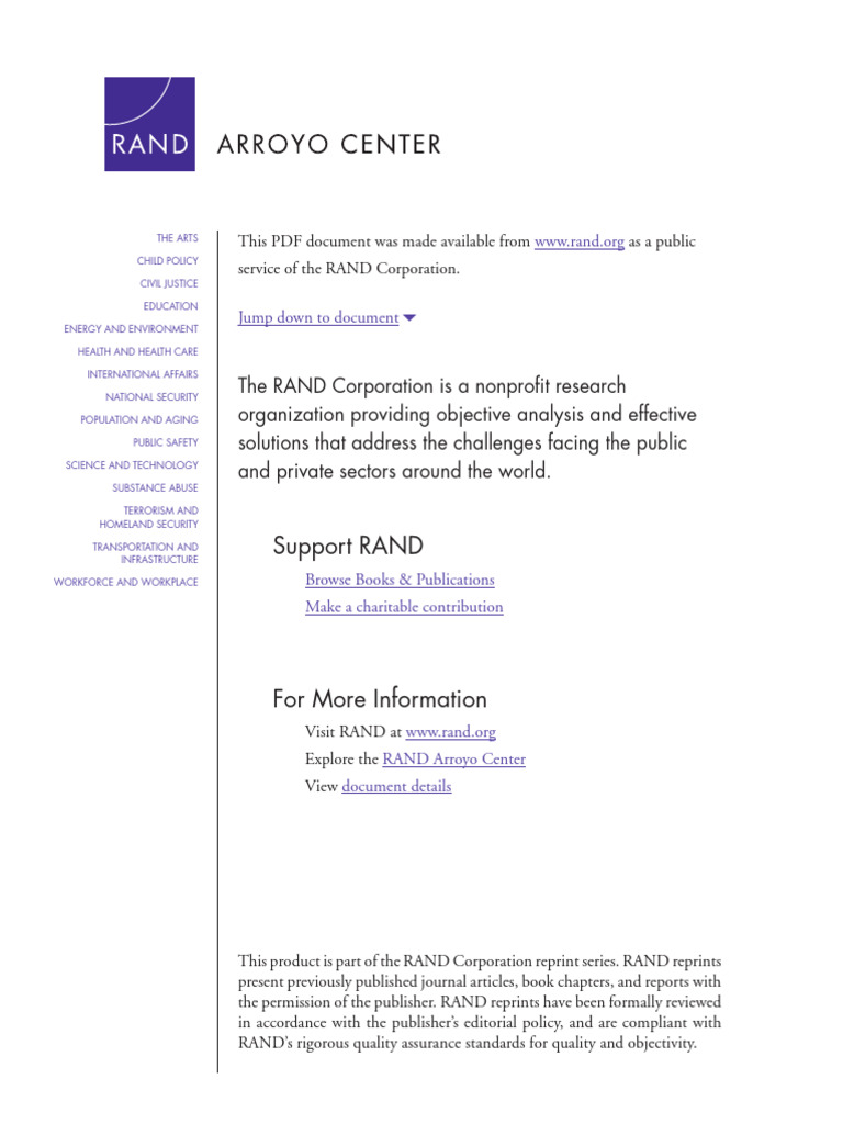 RAND_RP1271 | PDF | Logistics | Supply Chain Management