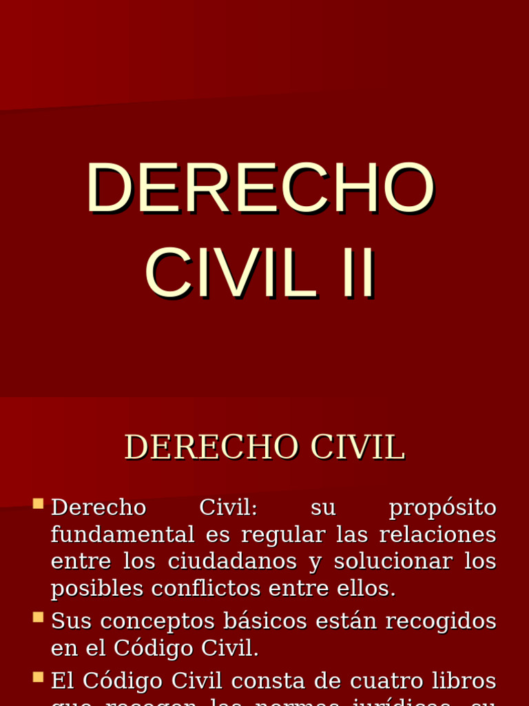 Derecho Civil II | PDF | Propiedad | Posesión (Ley)