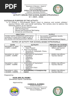 Tarp Intramurals 2025 | PDF