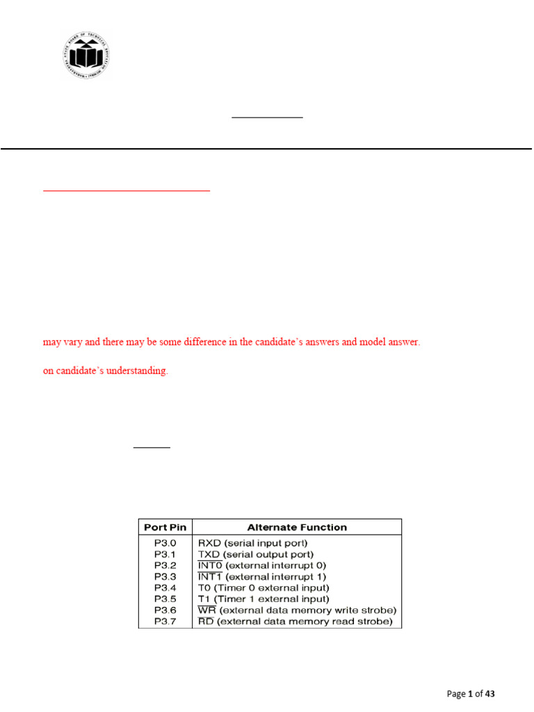 2016 Summer Model Answer Paper | PDF | Computer Science | Computer Hardware