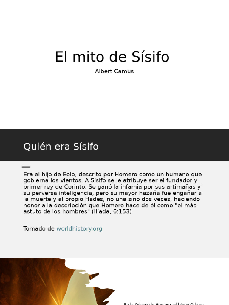El Mito de Sísifo | PDF | Albert Camus