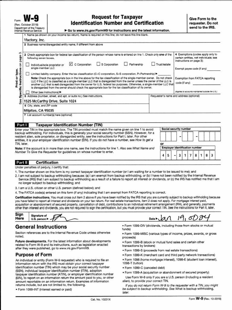 2024 W9 | PDF