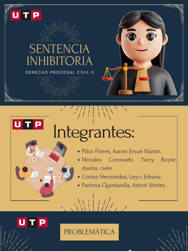 SENTENCIA INHIBITORIA | PDF | Sentencia (ley) | Caso de ley