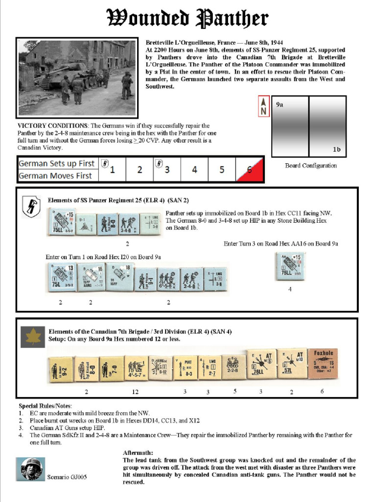 ASL Scenario GJ-005 Wounded Panther | PDF