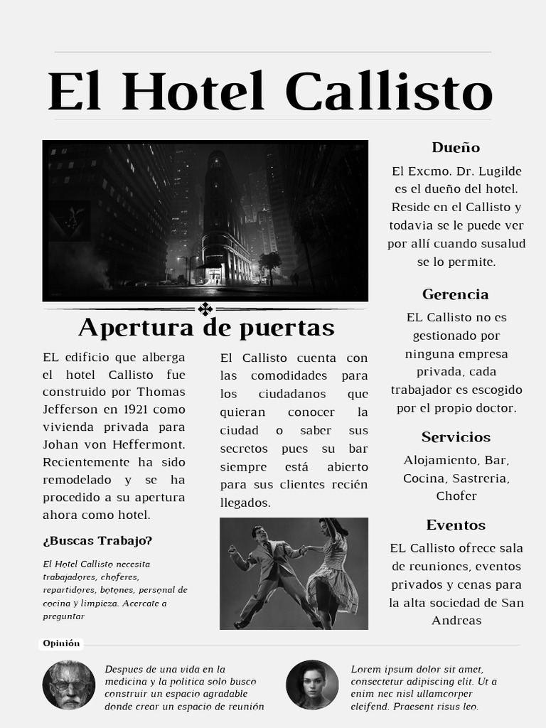 El Hotel Callisto | PDF | Hotel