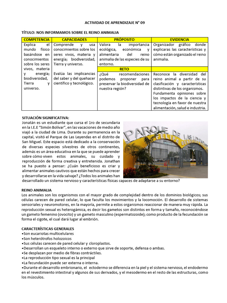 Actividad de Aprendizaje 9 Eda 8 (1) | PDF | Moluscos | Esponja