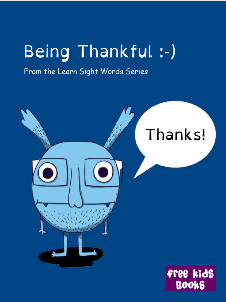 Learn Sight Words: Being Thankful | PDF | Monopoly (Economics ...