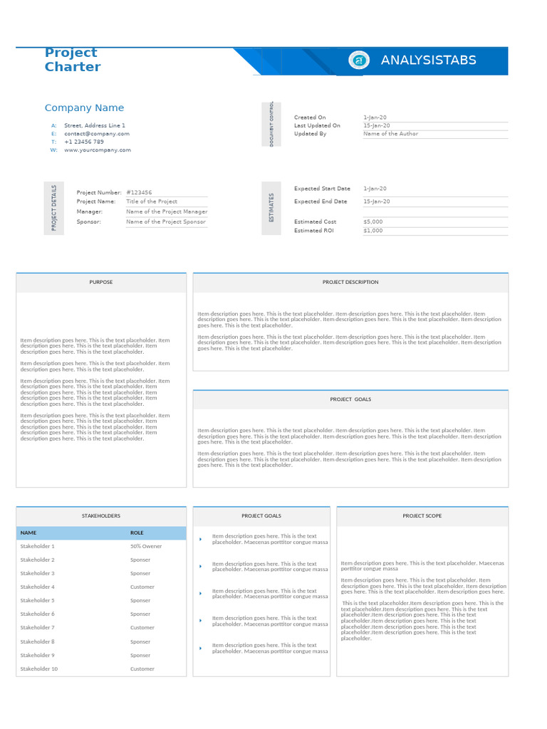 Project Charter - Advanced | PDF | Information Technology | Business