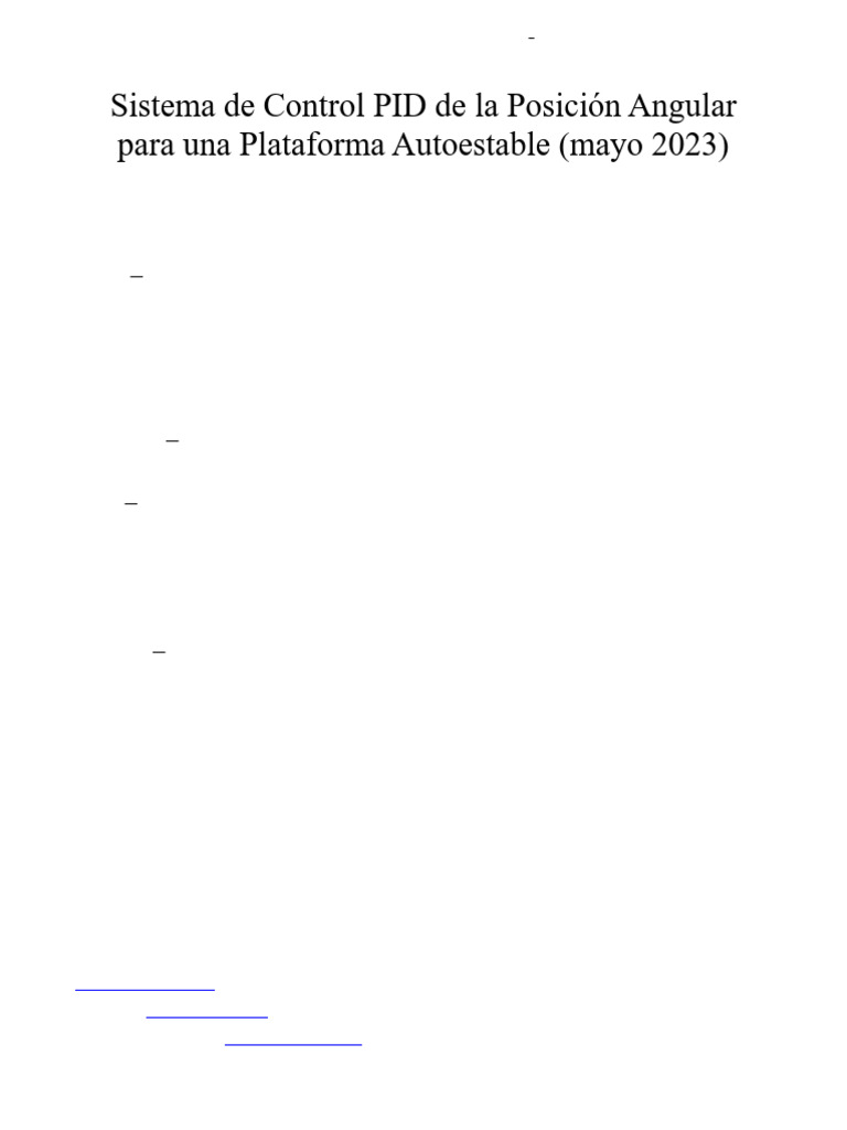 Proyecto PID DPM | PDF | Sistema de control | Software