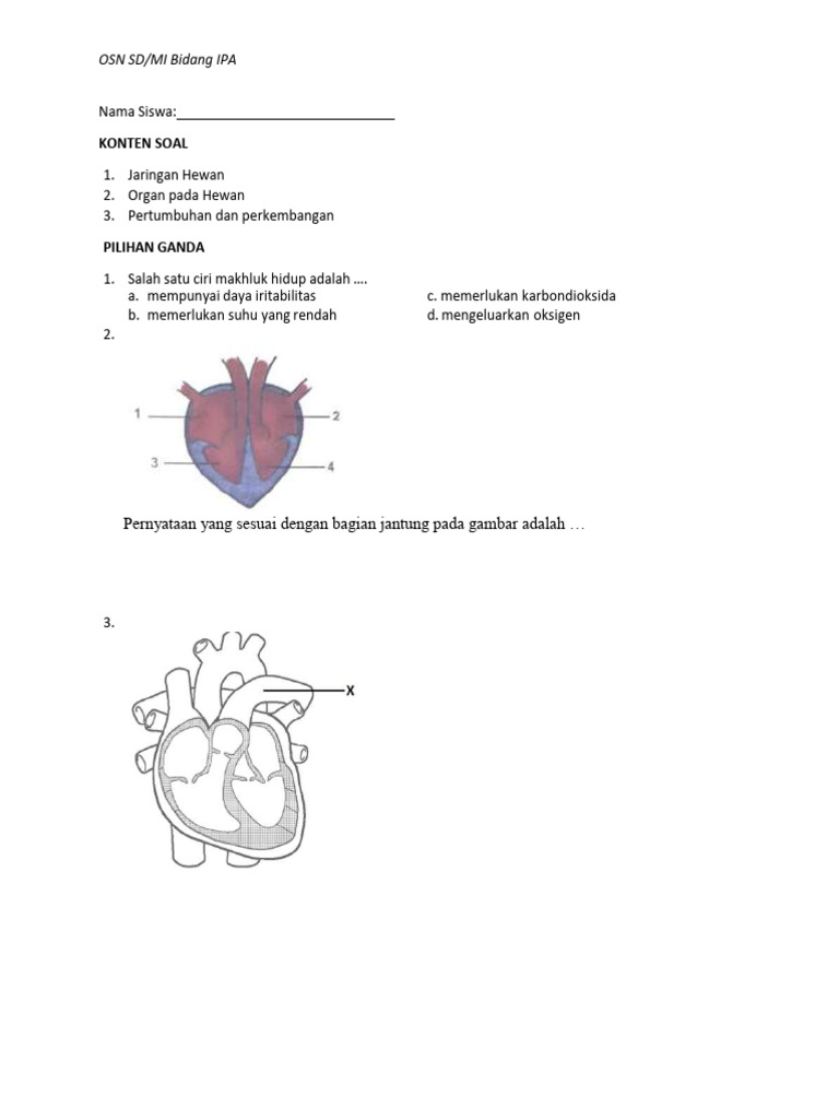 Latihan Soal 7_Olimp Biologi | PDF