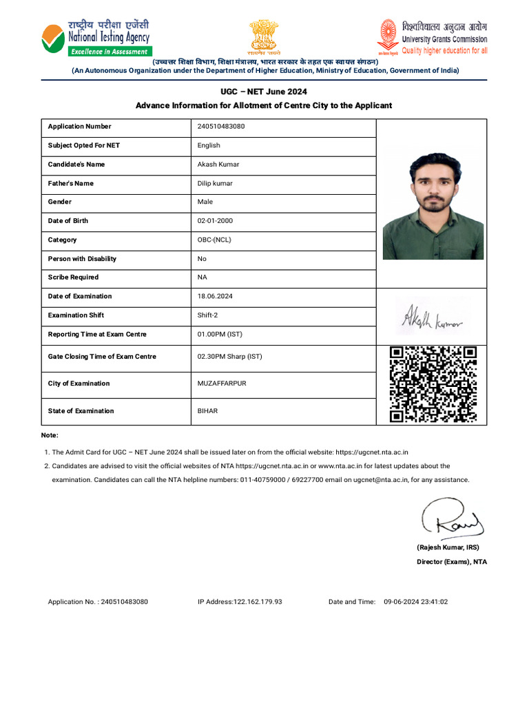 University Grants Commission (UGC) - NET - India | PDF
